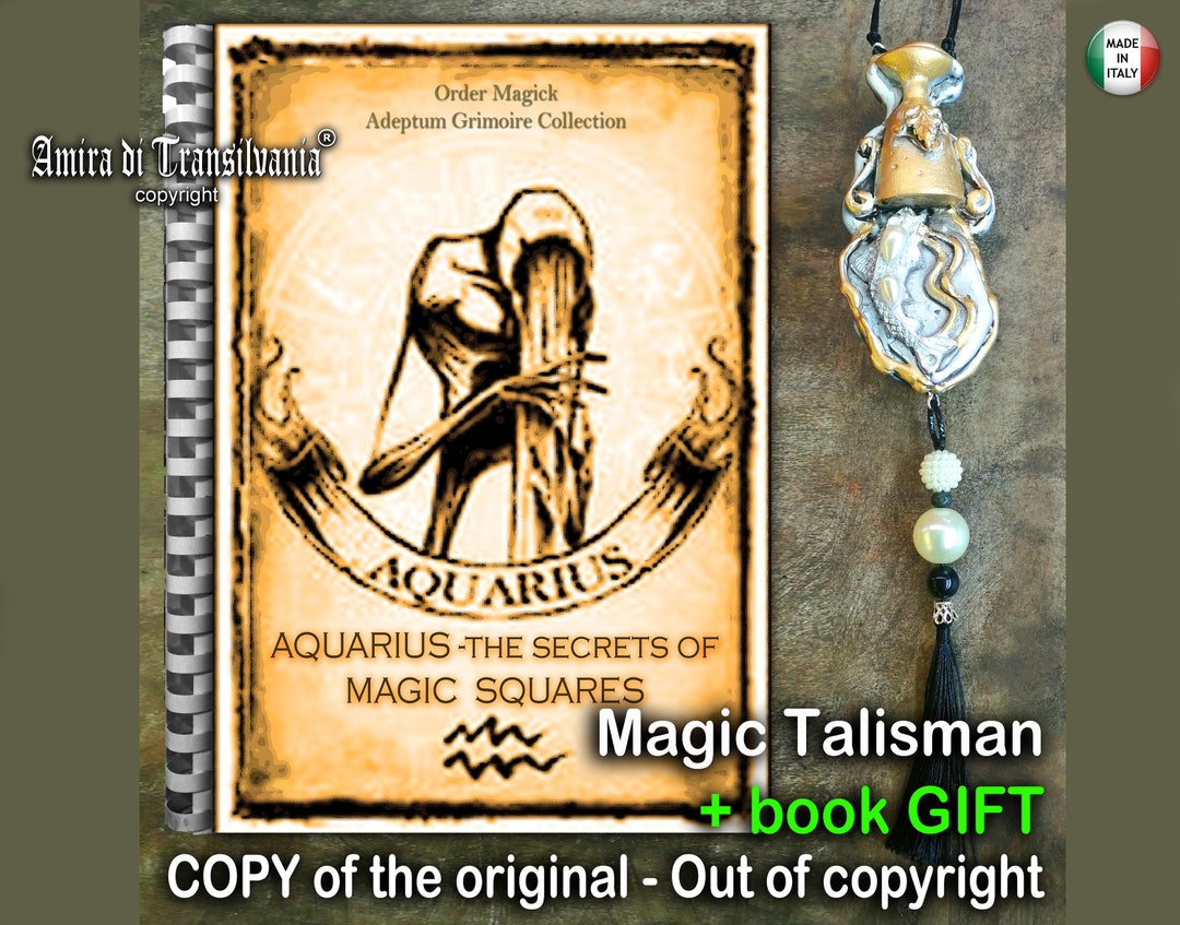 Antique Book, Occult Magic Square, Kabbalah Numerology Astrology Book ...