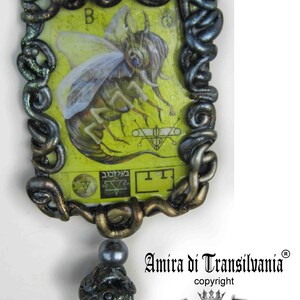 Beelzebub Amulet Goth Jewel, Queen Bee Helluva Boss, Esoteric Jewelry ...