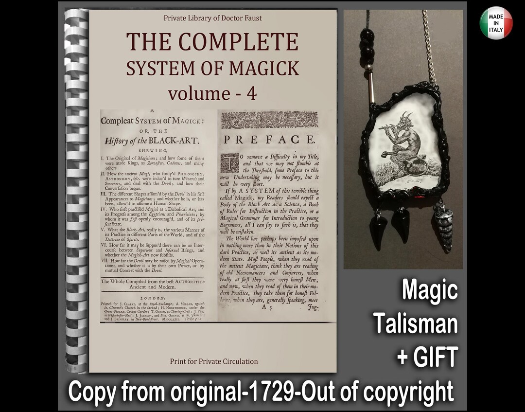 Antique Book Ancien Magic, Secret Societies Occult Esotericism ...