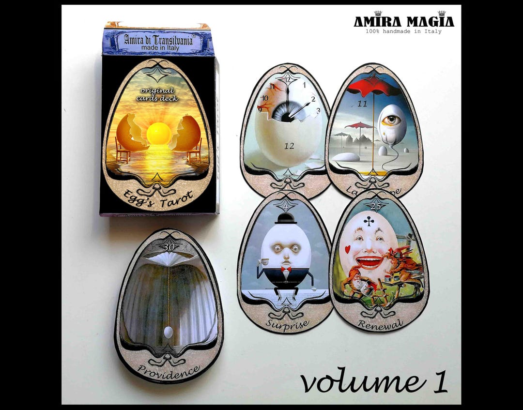 Egg Tarot Card Deck, Major Minor Arcana, Limited Edition Oracle Cards Divination, Cartomancy ...
