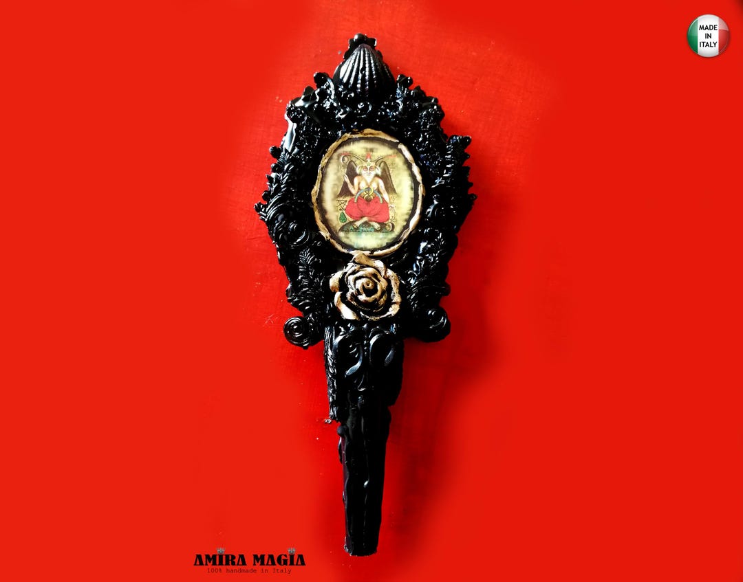 Magic Mirror, Baphomet Evil King, Black Mirror Satanic Occult, Black ...