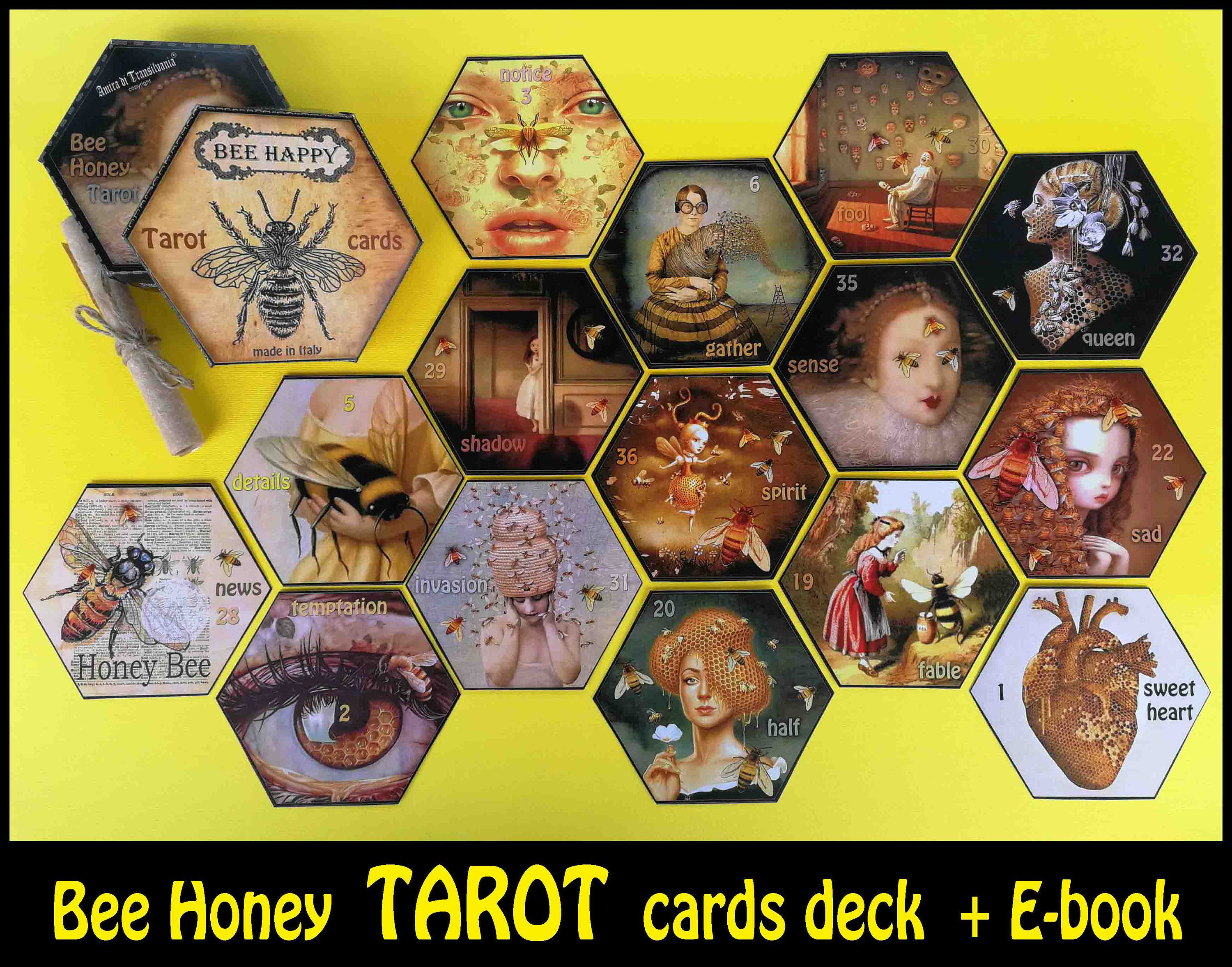 Honey Bee, Queen Bee, Tarot Cards Deck, Art Tarot, Book Guide ...