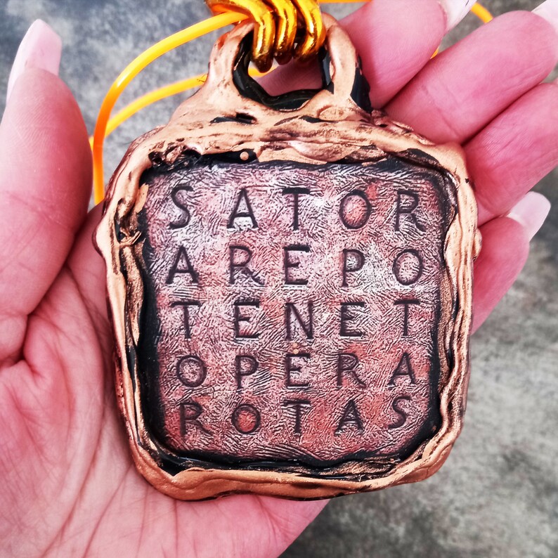 Sator Arepo Magic Talisman, Sator Square Protection Symbol, Protective ...