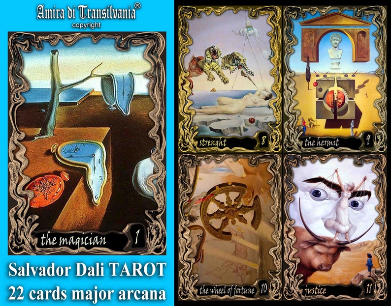 Salvador Dali Tarot, Art Tarot Cards Deck, Major Minor Arcana, Collectible Hand Reading, Oracle ...