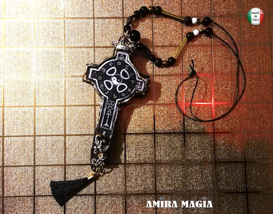 Alchemy Cross, Gothic Talisman Templar Symbols, Rosicrucian Witch ...