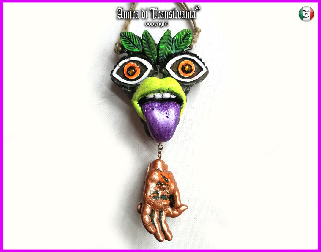 Purple Tongue, Talisman, Hawaiian Demon, Hoodoo, Voodoo, Devil ...