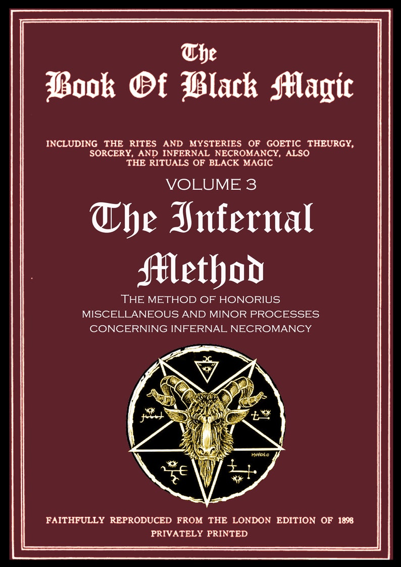 Antique Book, Black Magic Ritual, Necromancy, Ceremonial Magic ...