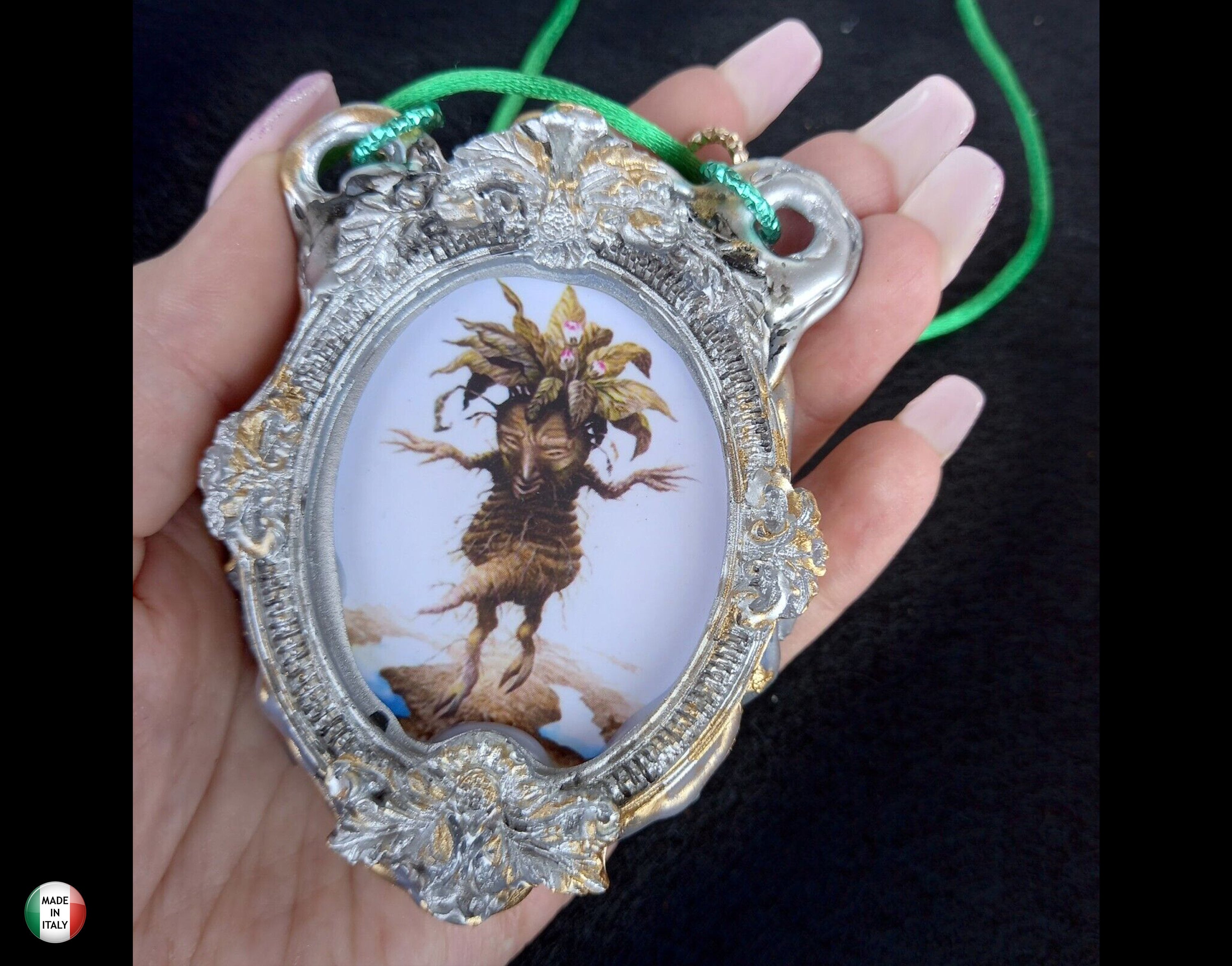 Mandrake Plant, Harry Potter Herbology Amulet, Apothecary Herbs Magic ...