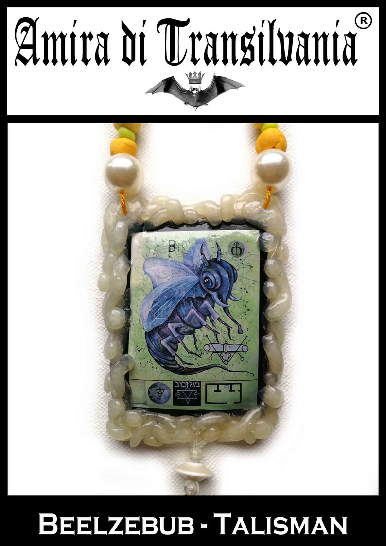 Beelzebub Amulet, Queen Bee Helluva Boss, Esoteric Occult Jewelry ...