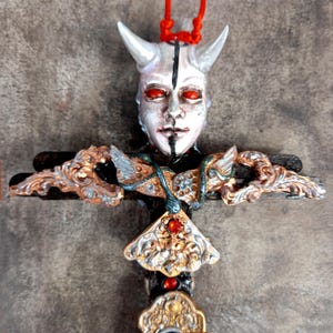 Satanic Necklace, Antichrist Inverted Cross, Baphomet Upside Down Cross ...