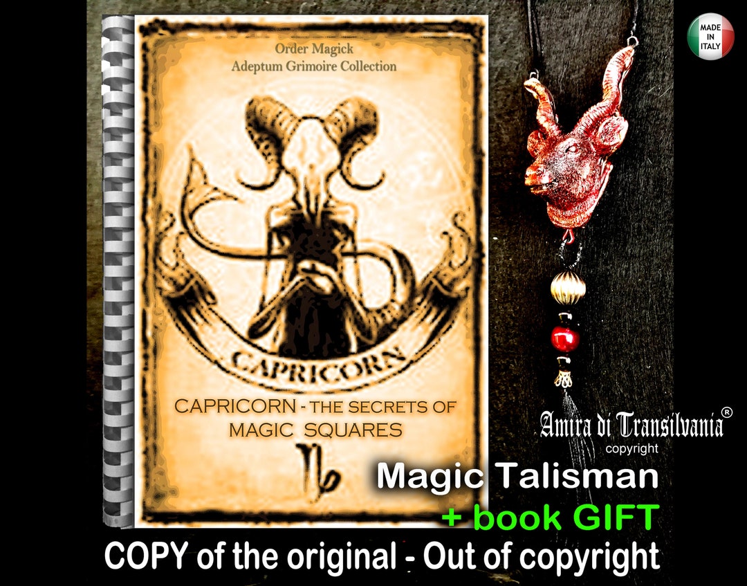 Antique Book, Occult Magic Square, Kabbalah Numerology Astrology Book ...