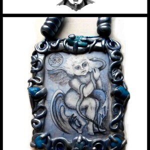 Volac Demon, Angel Talisman Dragon Amulet Pendant, Goth Jewel Magic ...
