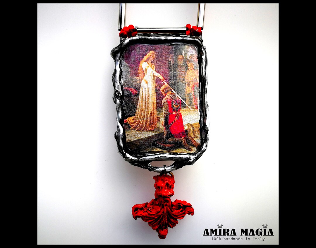Templar Sword Medieval Pendant, Princess Talisman Goth Jewel ...