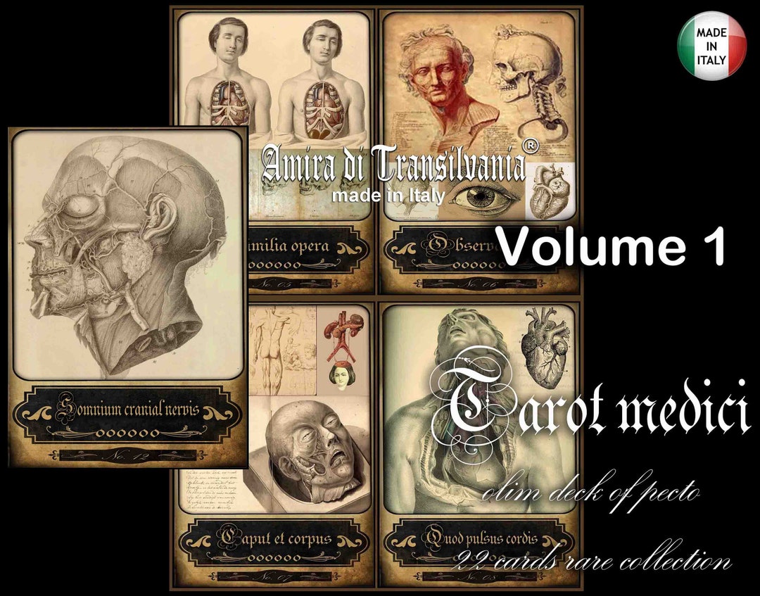 Tarot Medici, Tarot Deck Oracle Card Old Medicine, Vintage Anatomy ...