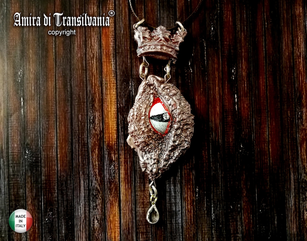 Dragon Crown, Satanic Necklace, Goth Jewel, Satan Satanist Baphomet ...