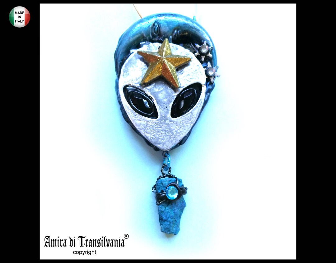 Alien Superstar Necklace Amulet, Magic Powers Talisman Celestian ...