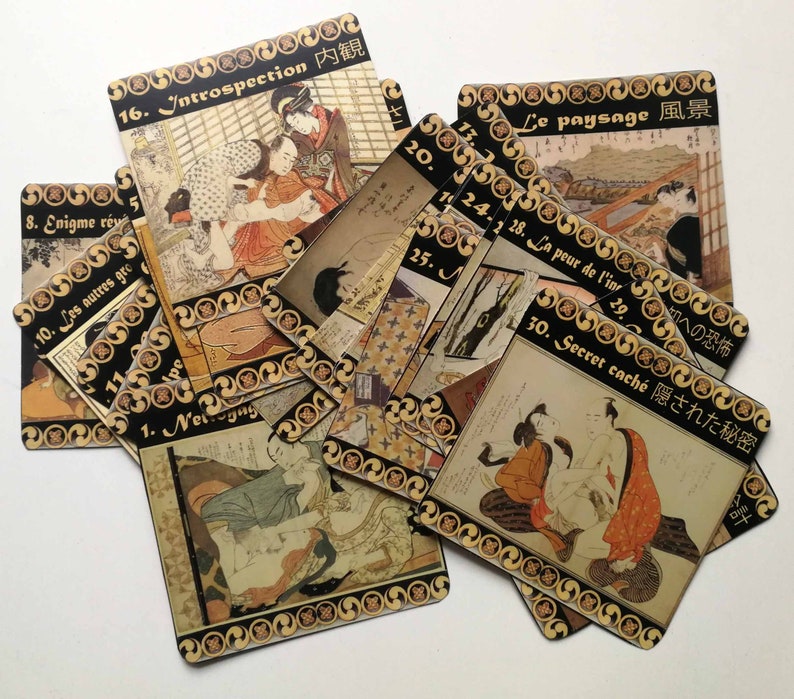 Japanese Tarot Card, Shunga, Edo Period, Erotic Tarot, Japanese Art ...