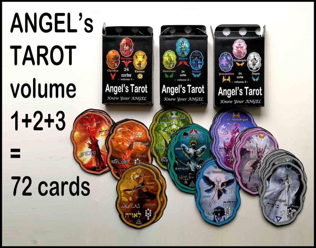 Angel Tarot Cards, Archangel Oracle, Guardian Seraphim Cherubim Thrones ...