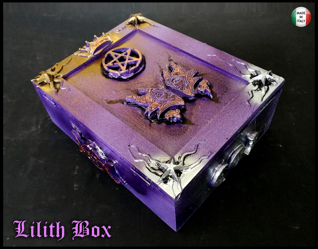 Magic Box, Wooden Crate Storage for Tarot Cards Personalized With Your ...