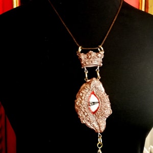 Dragon Crown, Satanic Necklace Gothic Amulet, All Seeing Eye Evil ...