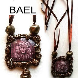 Bael Demon, Protective Talisman Magic Amulet, King Baal Gothic Jewelry ...