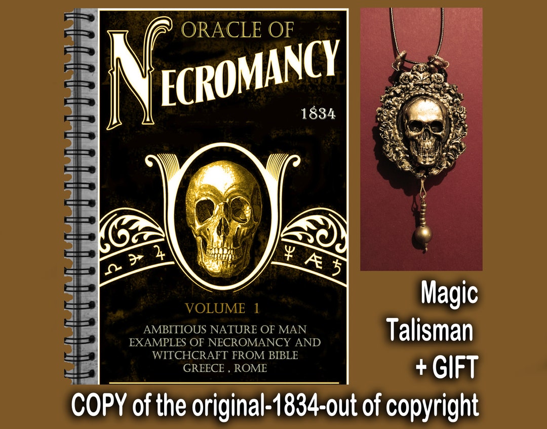 Necromancy Book, Antique Book Occultism, Esoteric Occult Magic Grimoire ...