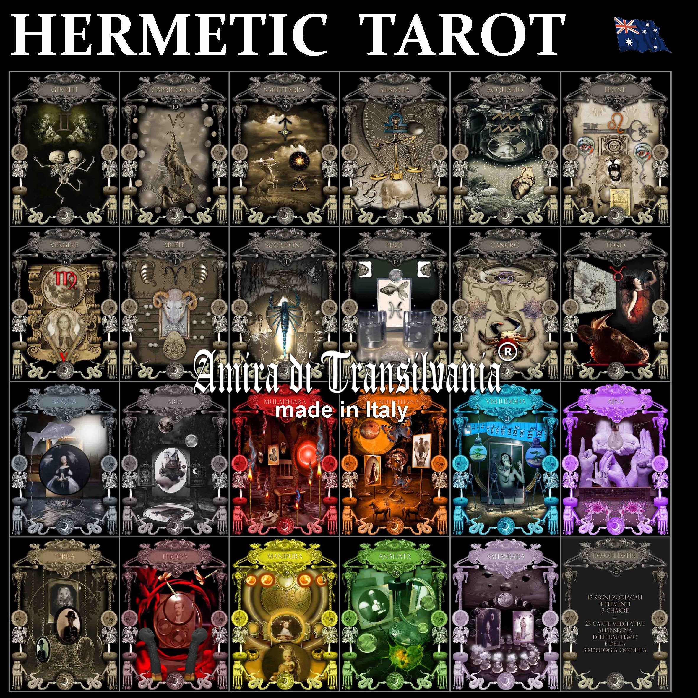 Hermetic Tarot Magic Cards Deck Major Arcana Wicca Tarot - Etsy