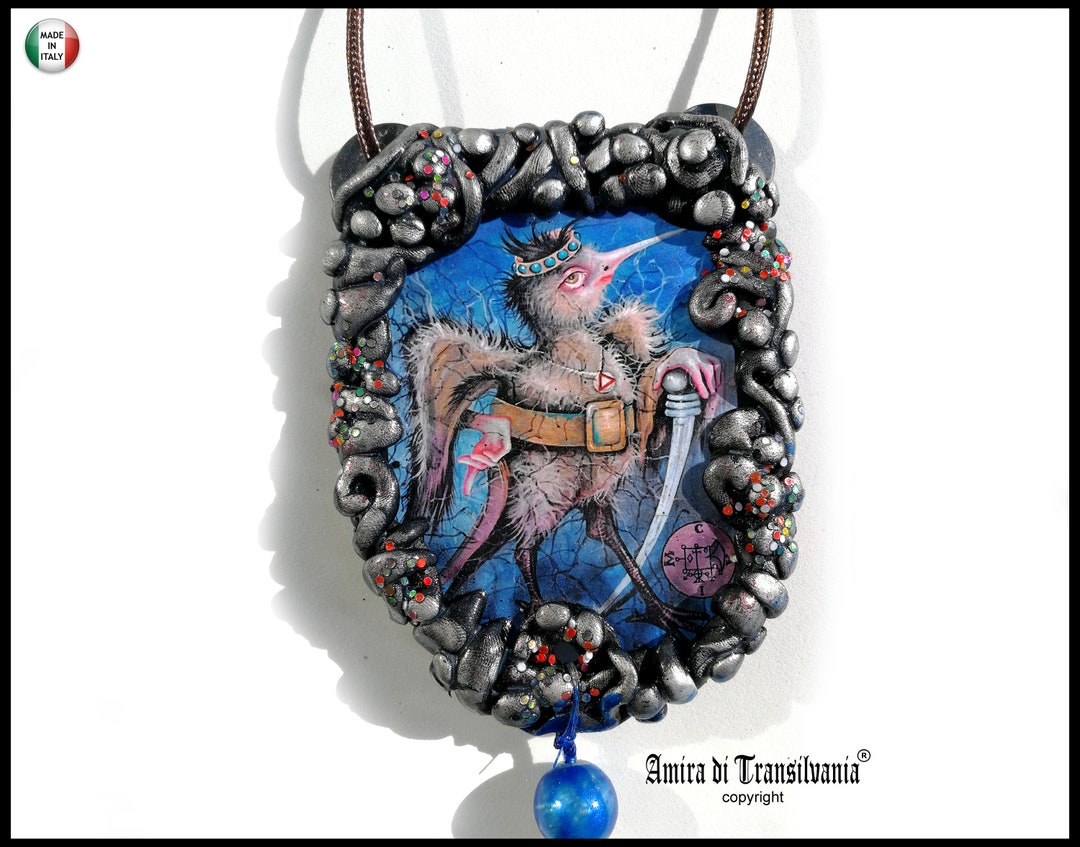 Caim Demon, Bird, Protective Talisman, Amulet, Evil Eye, Magic Power ...