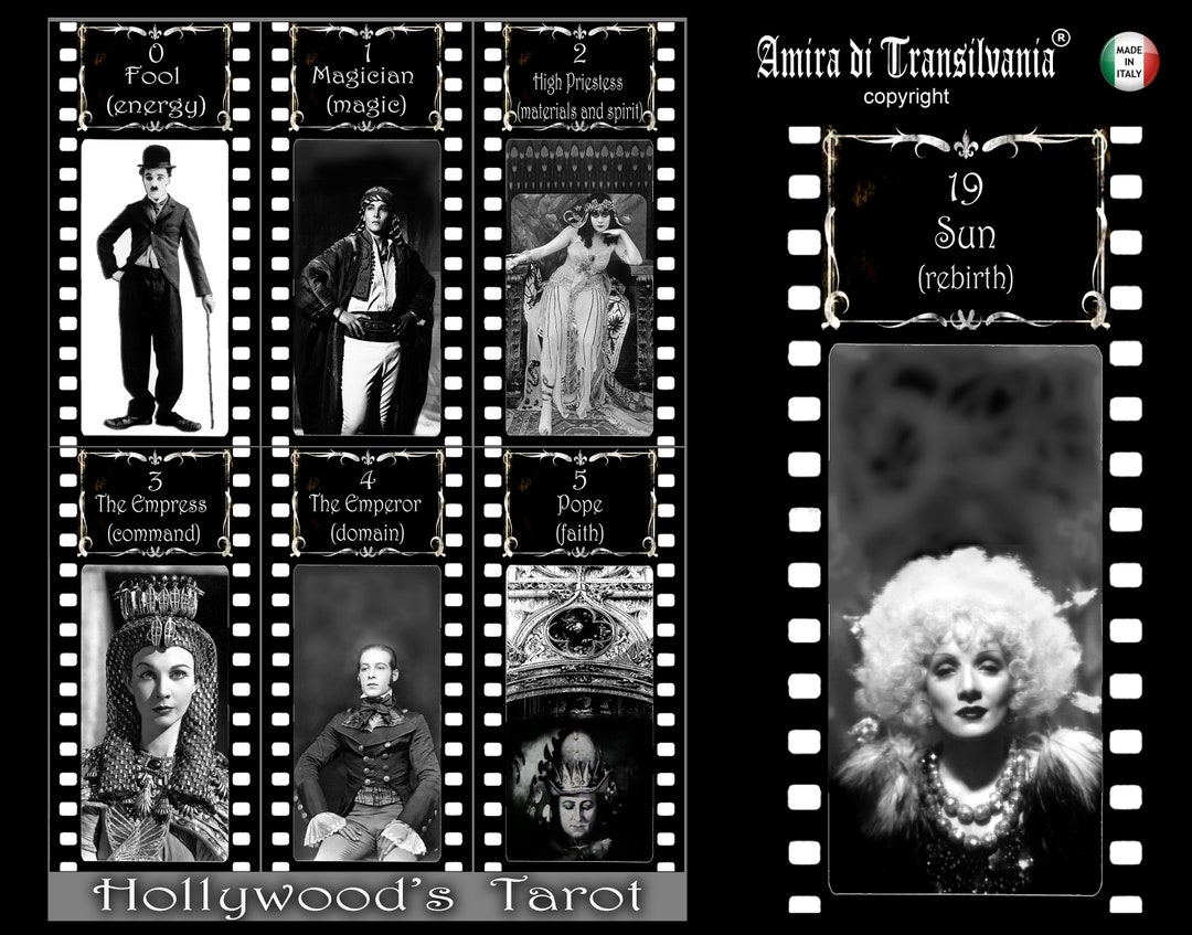Hollywood Star, Tarot Card Deck, Sibyl Oracle Card Major Arcana ...
