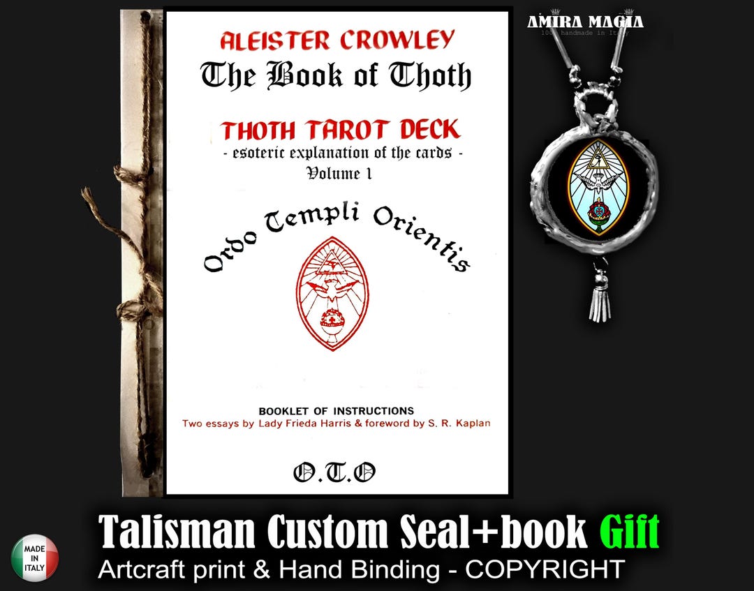 Antique Book Ancien Forbidden Knowledge, the Book of Thoth Aleister Crowley Tarot, Secret ...