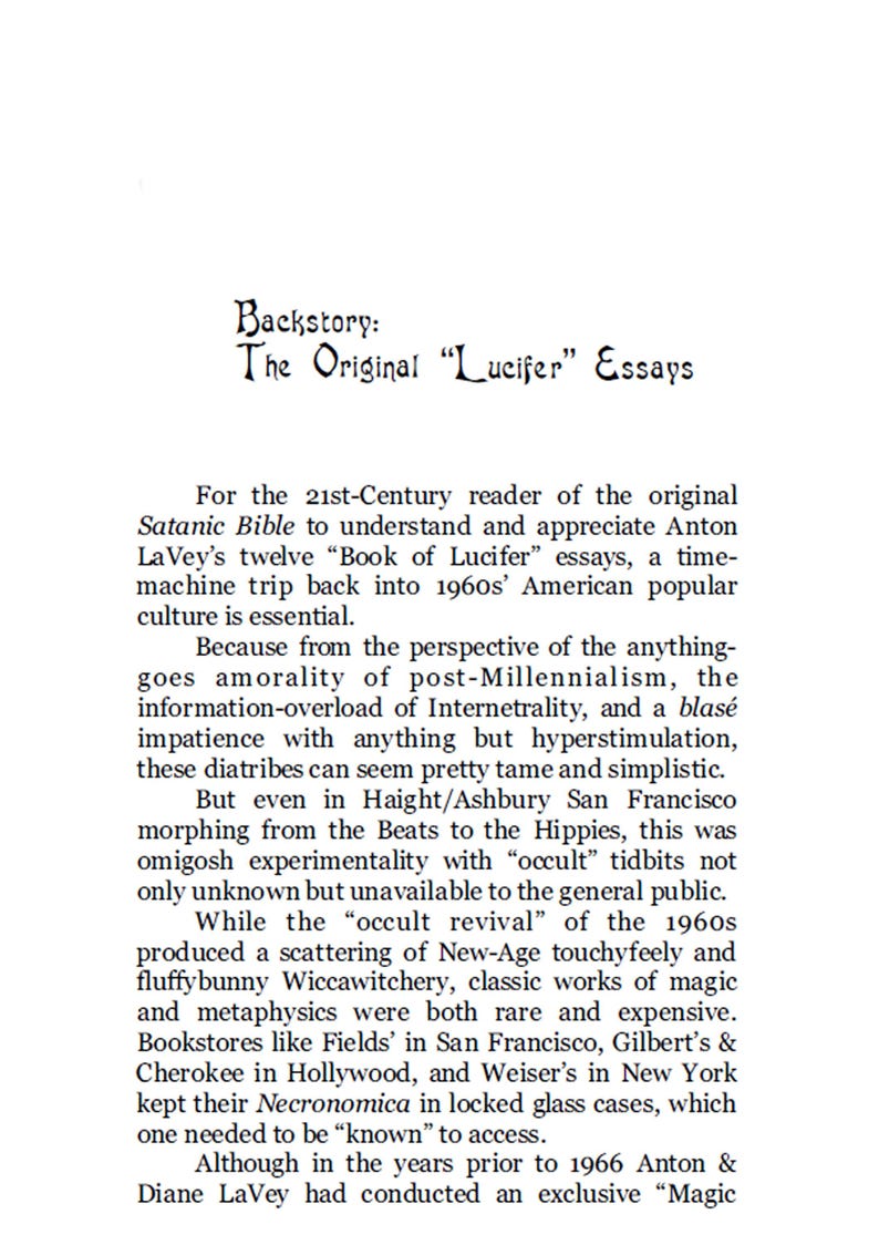 Satanic Religion, Luciferian Magick Book, Forbidden Knowledge, Lavey ...