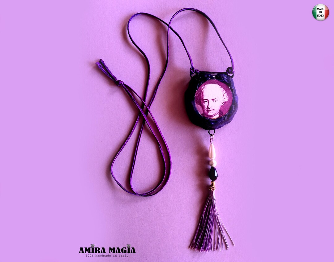 I Am Saint Germain, Purple Heart Pendant, Purple Flame Immortality ...
