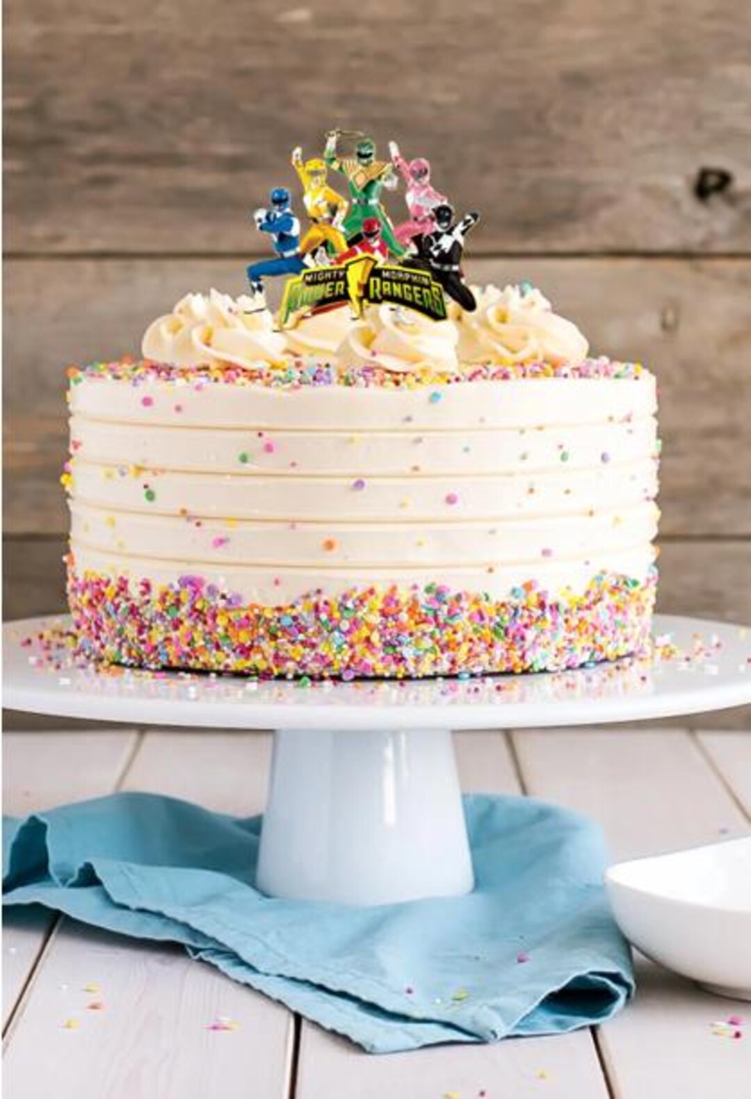 Power Rangers Stand up Edible Cake Topper - Wafer Paper - 11x9.5cm - Etsy