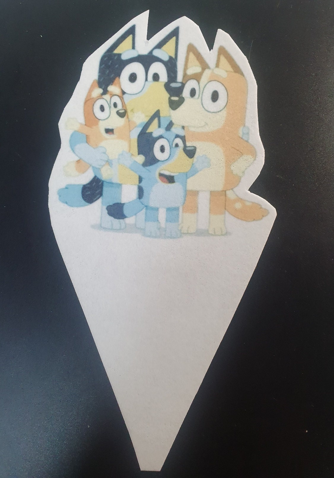 Bluey Family Stand up Edible Cake Topper Wafer Paper - Etsy