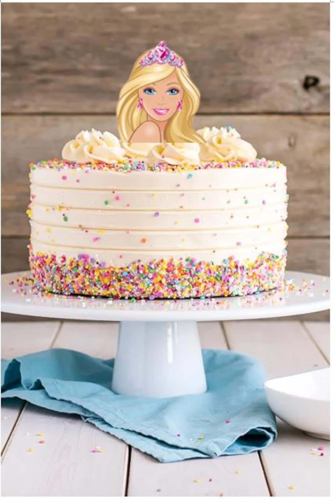 Barbie Stand up Edible Cake Topper - Wafer Paper - 9.5x9.5cm - Etsy ...