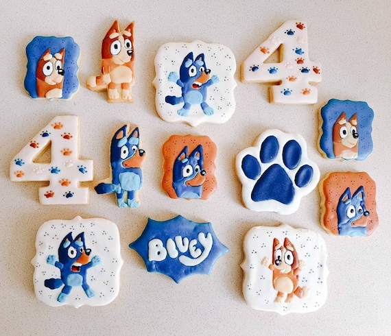 Hand-made Bluey Bingo Icing Sugar Cookies Birthday Party - Etsy Australia