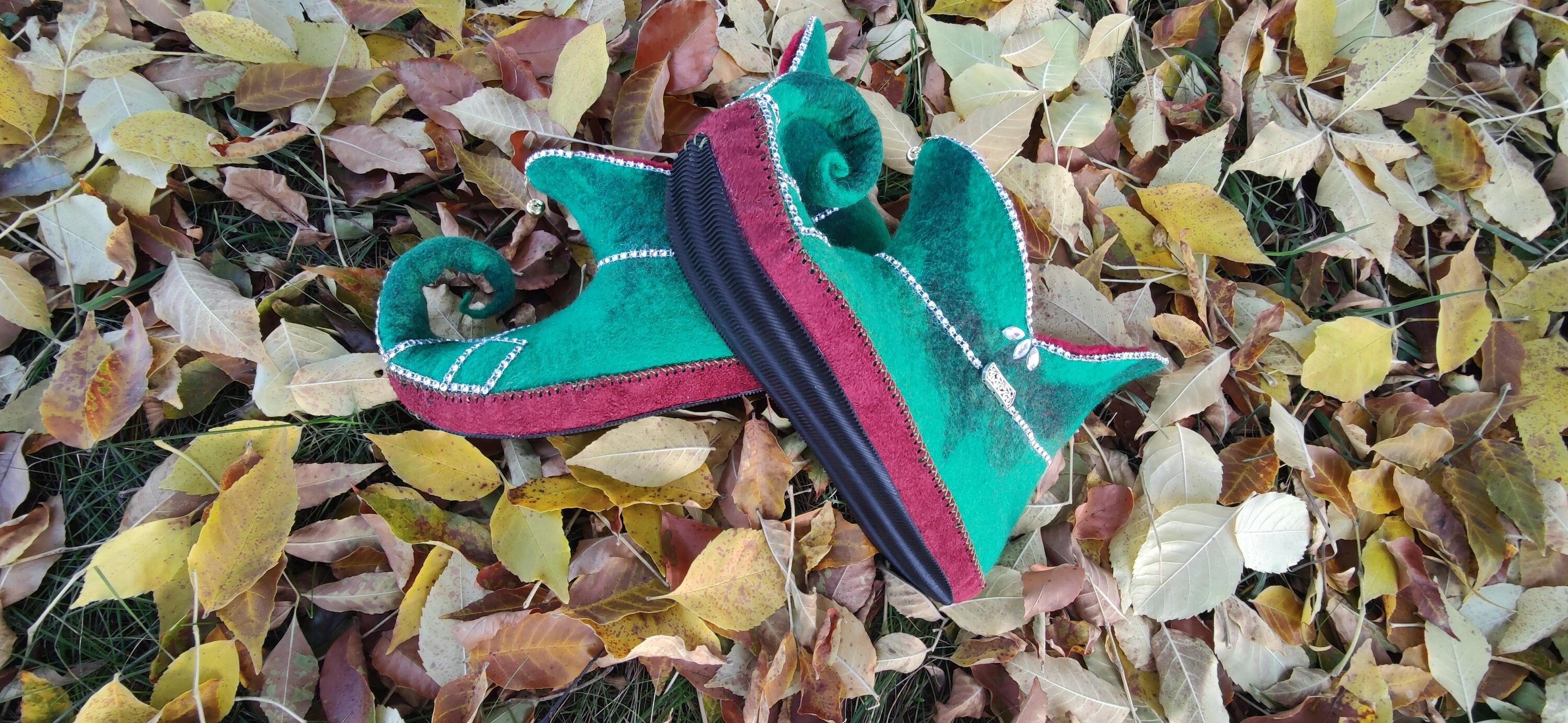 Elven Shoe. Shoes With Soles for Street Processions and Parades. Fairy ...