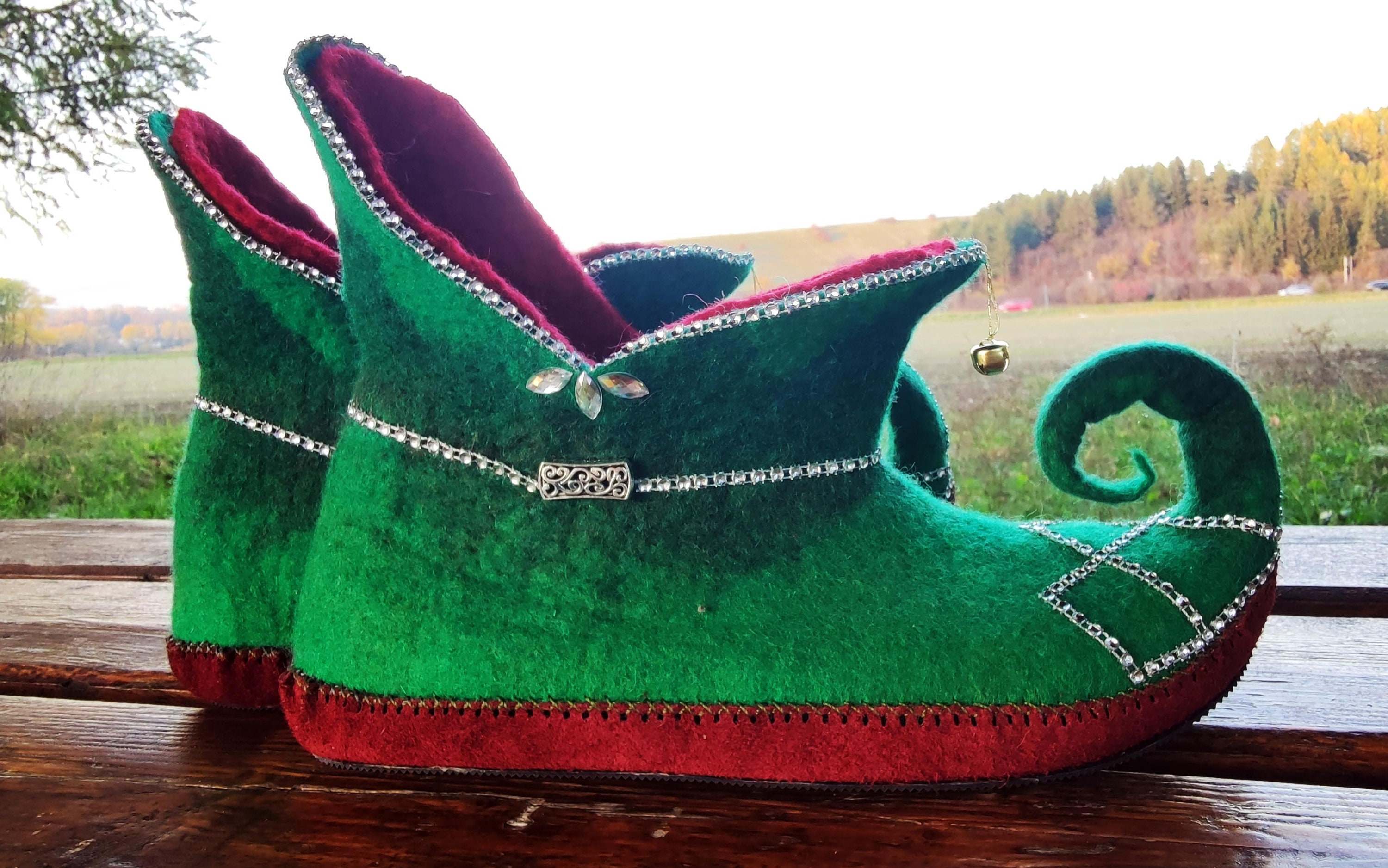 Elven Shoe. Shoes With Soles for Street Processions and Parades. Fairy ...