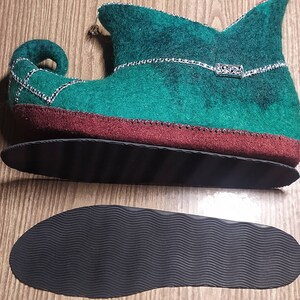 Elven Shoe. Shoes With Soles for Street Processions and Parades. Fairy ...