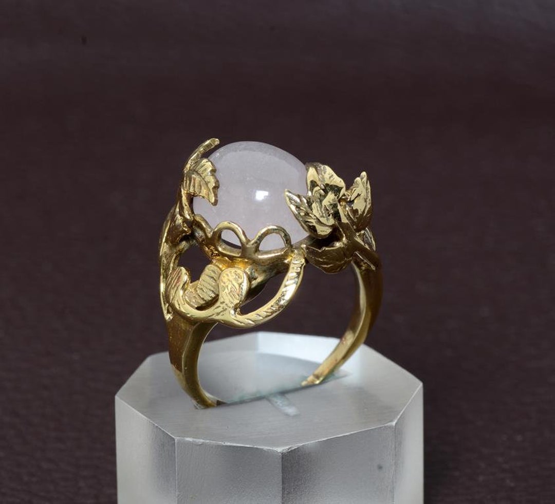 Moonstone Ring, Gemstone Ring, Moonstone Ring for Women, Genuine ...