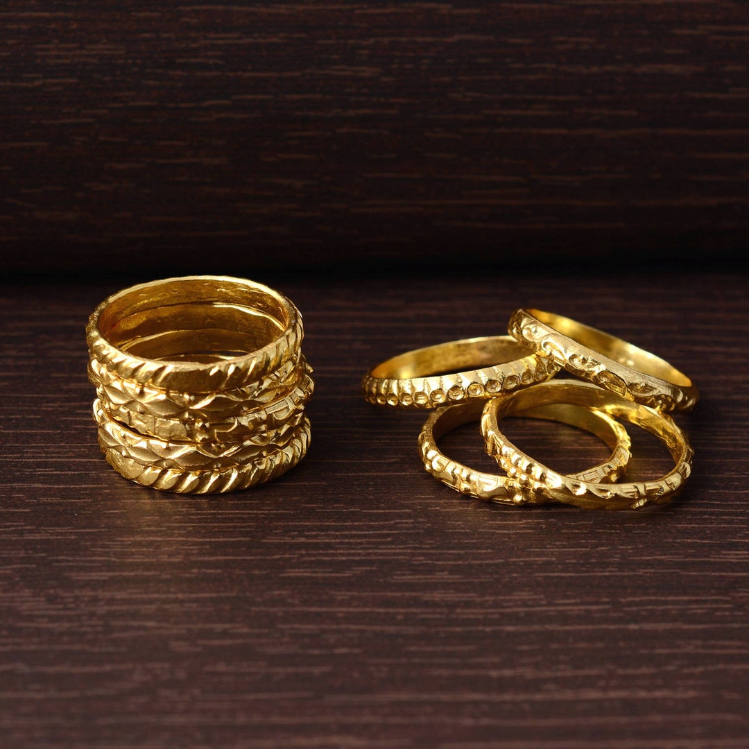 Super Thin Gold Filled Stackable Rings, Thin Ring, Midi Ring, Skinny ...