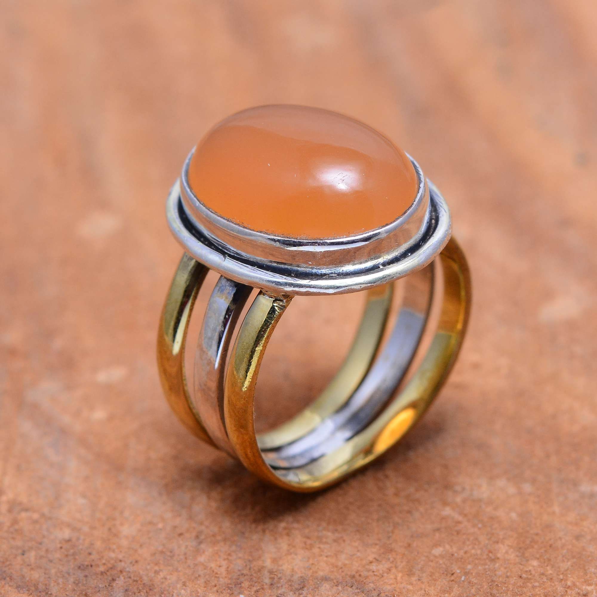 Sterling Silver Ring Gemstone Ring Coraline Stone Ring | Etsy