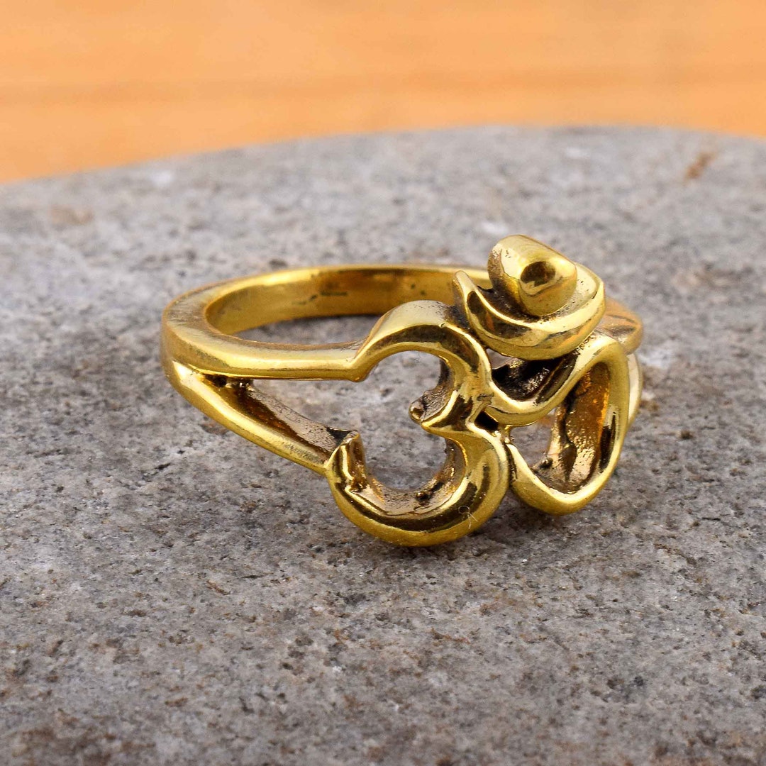 Om Ring, Om Ring for Him, Handmade Ring, Ohm Ring for Women, Meditation ...