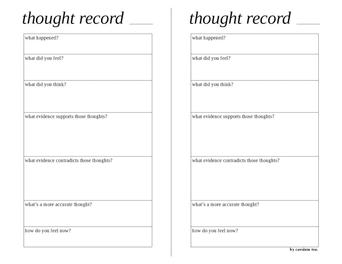 Cbt Thought Record Template Download Printable Pdf Te - vrogue.co Cbt Thought Record Template Download Printable Pdf Te - vrogue.co