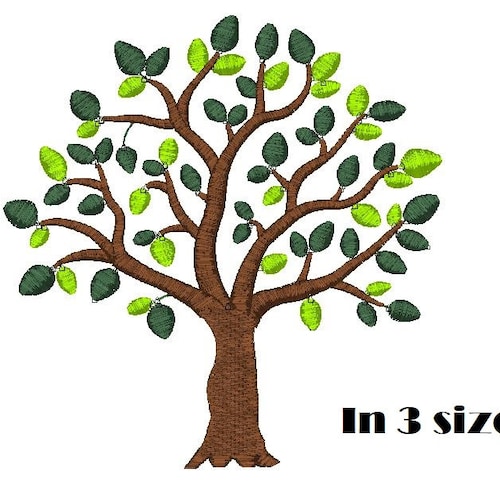 Autumn Fall Tree Embroidery Machine Design - Etsy