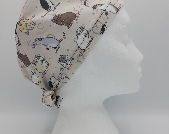 White Rats and Strawberries Scrub Cap Surgical Cap Various Styles - Etsy