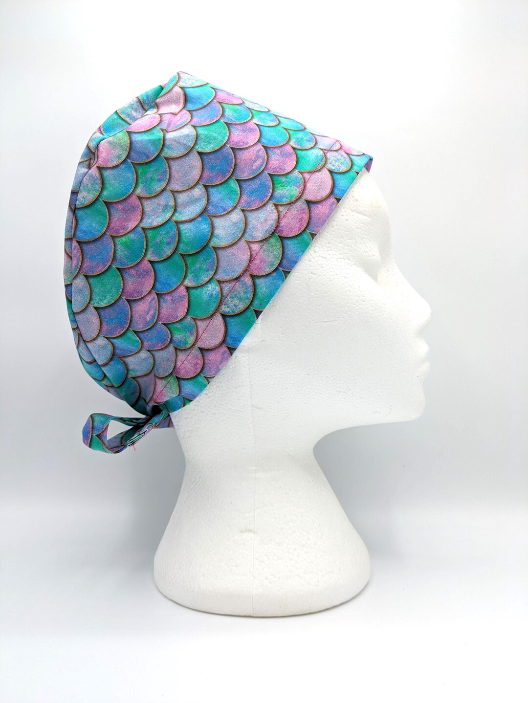 Mermaid Scales Scrub Hat Cap - Etsy