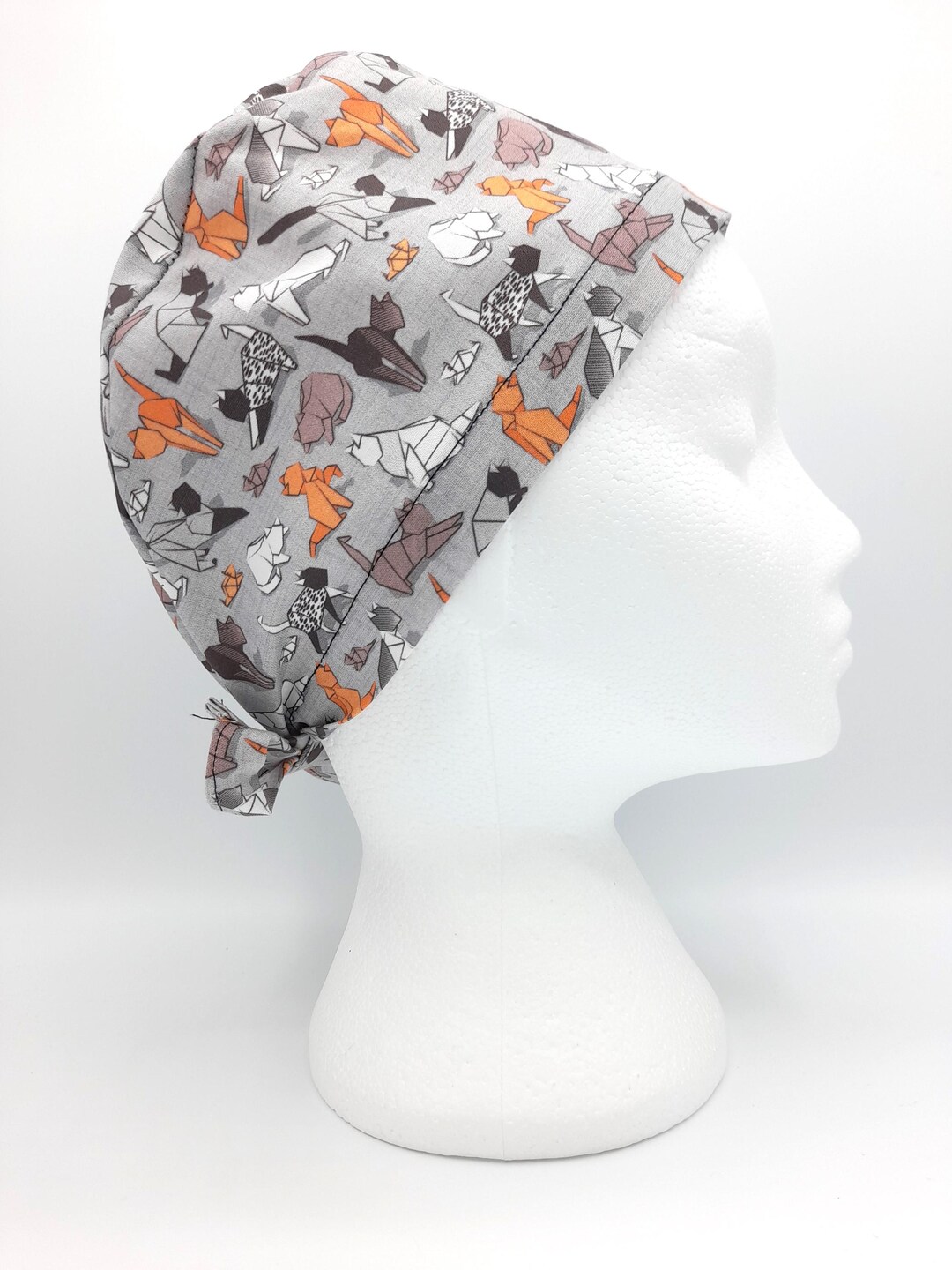 Origami Cats Scrub Hat Cap - Etsy