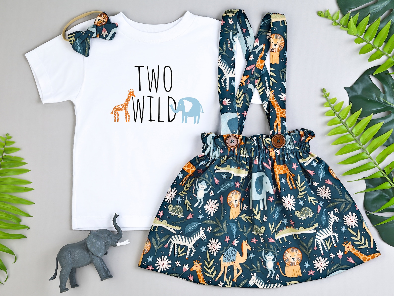 Two Wild 2nd Birthday Girls Outfit - Etsy