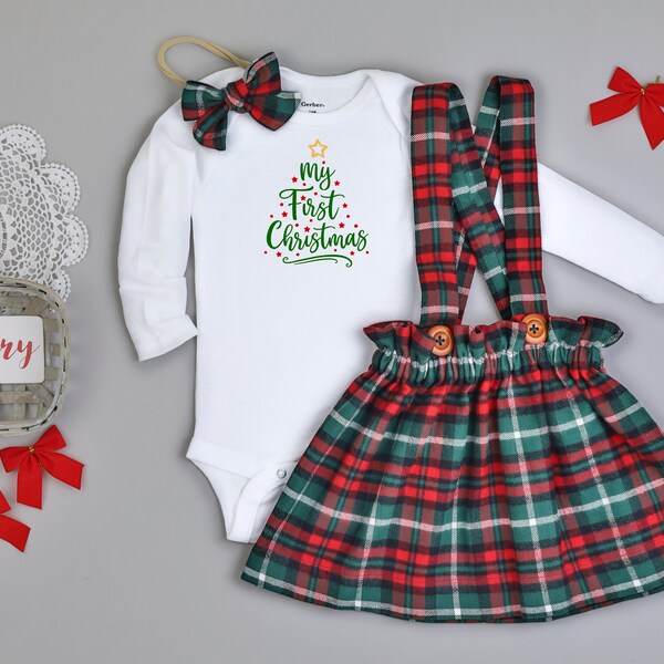 Baby First Christmas Outfit - Etsy